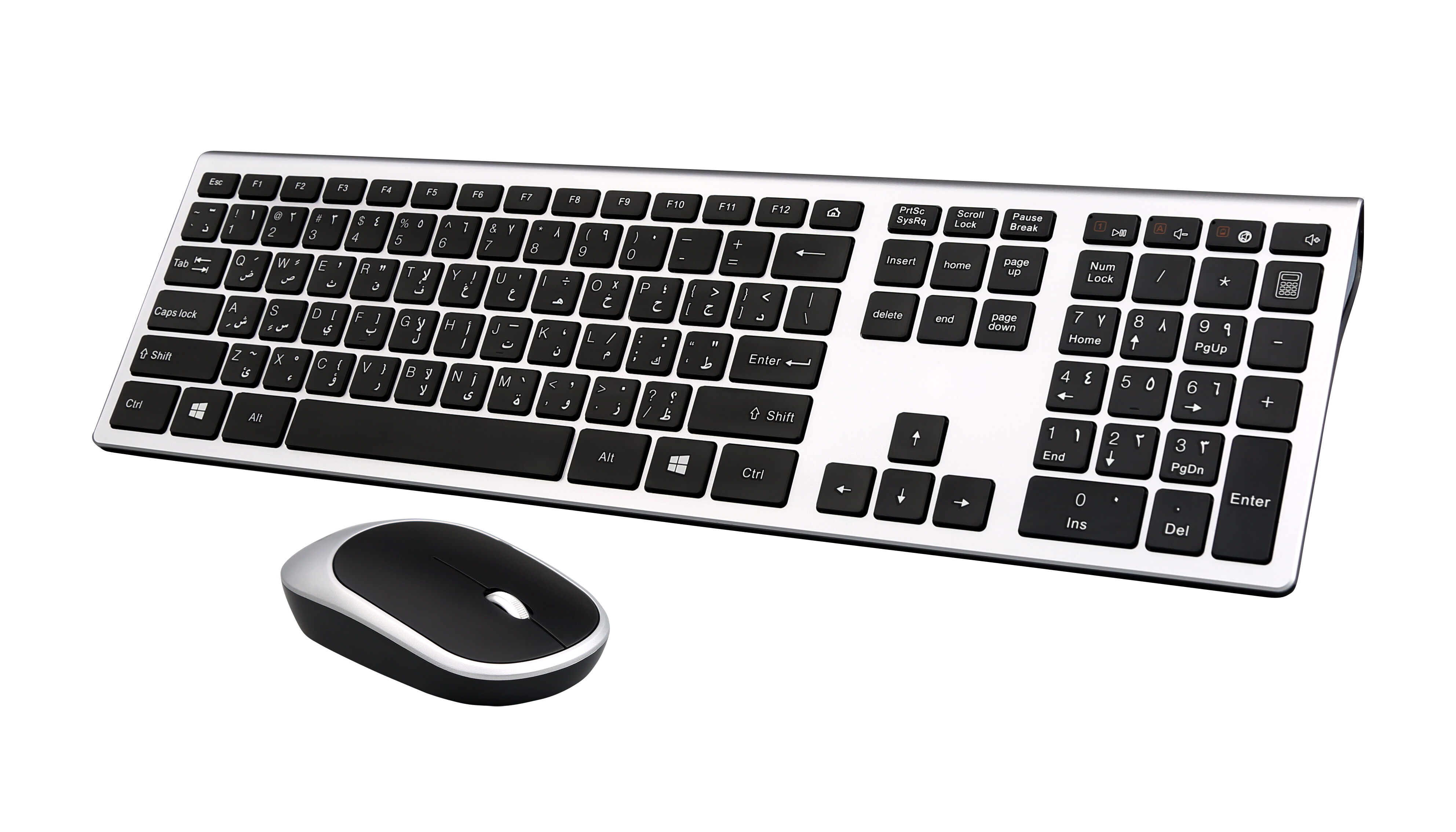 Km-276w Low Profile Membrane Keyboard And Mouse Combo Office Keyboard ...