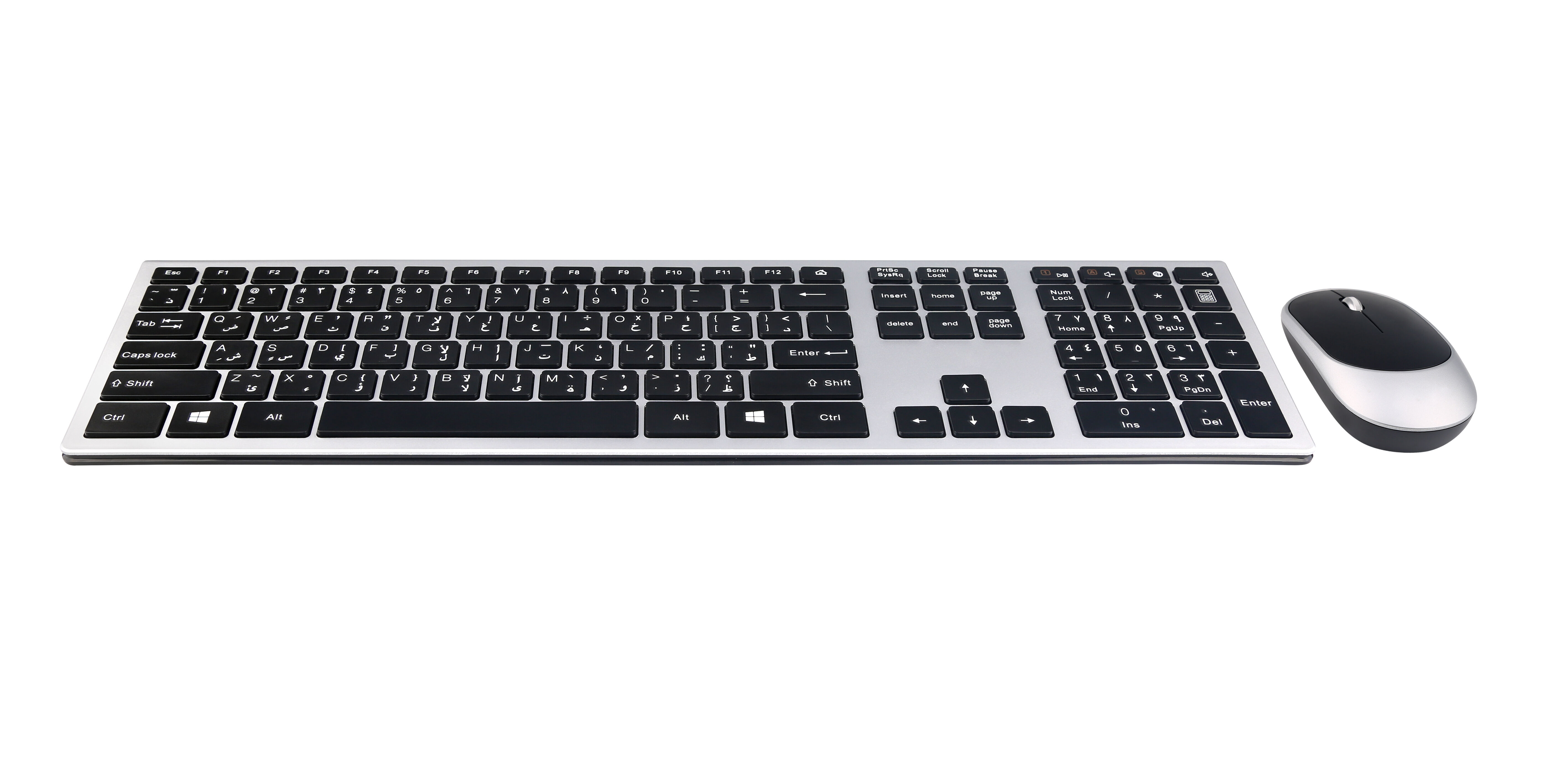 Km-276w Low Profile Membrane Keyboard And Mouse Combo Office Keyboard ...