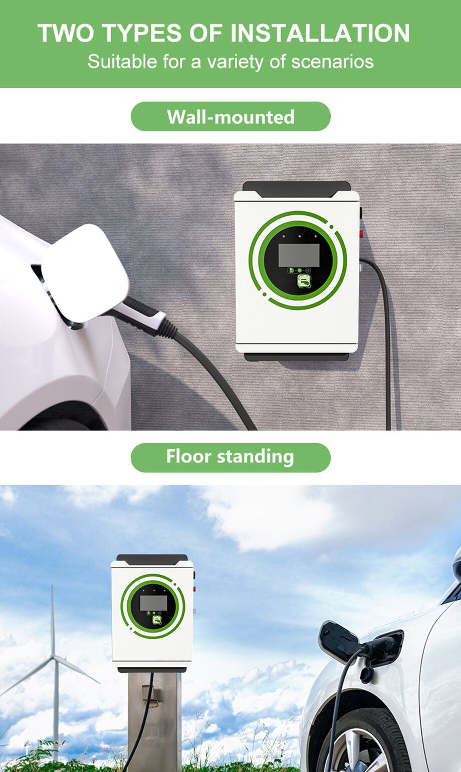 Wall Mounted Dc Charger 20kw/30kw/40kw Dc Charging Station Gb/t Ip54 ...