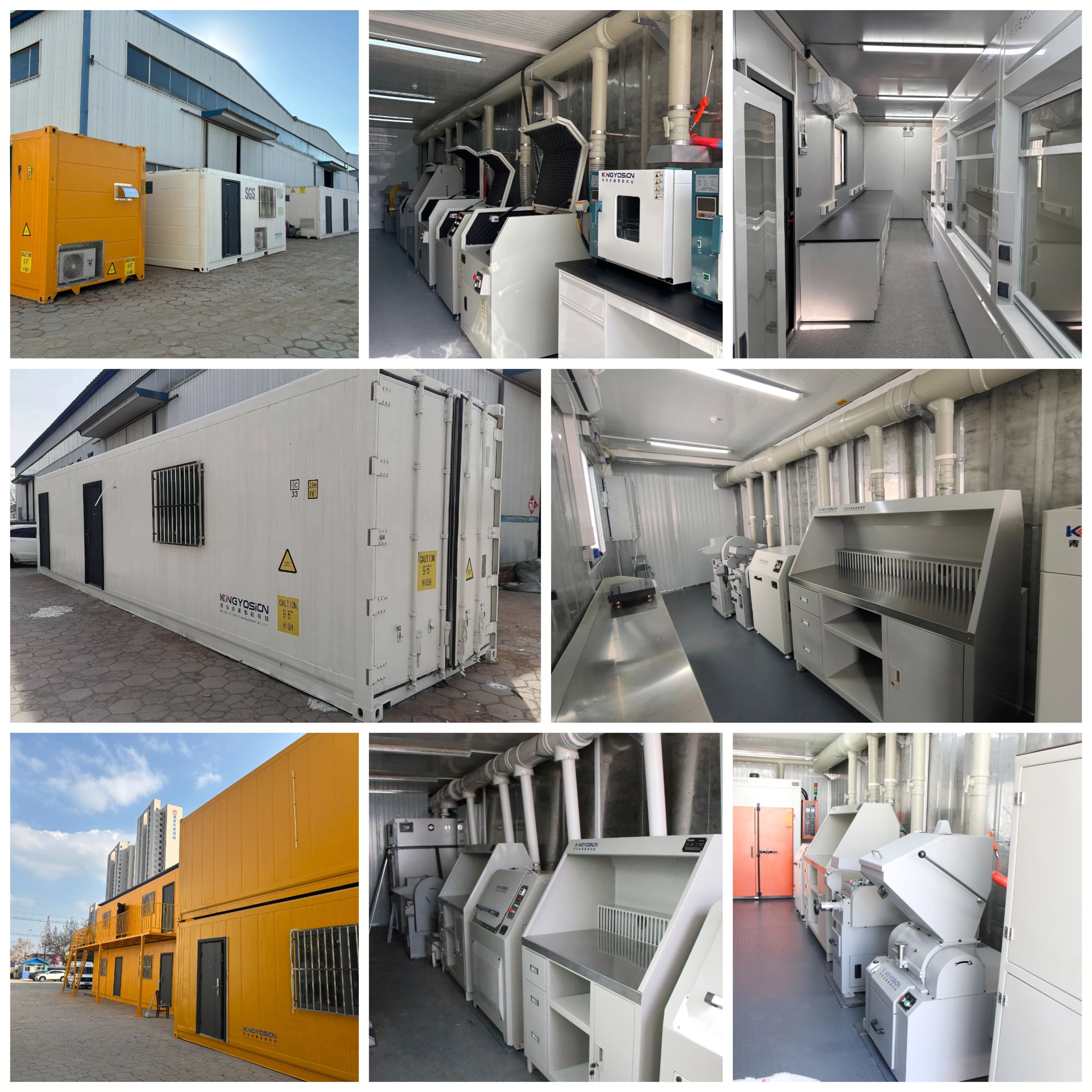 40hc Modular Field Lab For Mining Mobile Sample Preparation Container Lab With Extracted Air ...