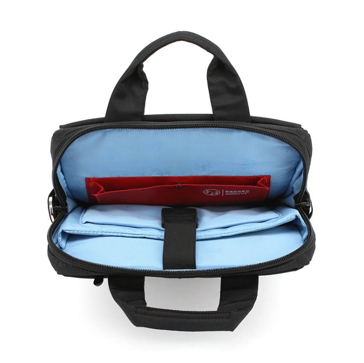 Handle Customized Leather Bag Canvas Men's Briefcase Laptop Computer ...