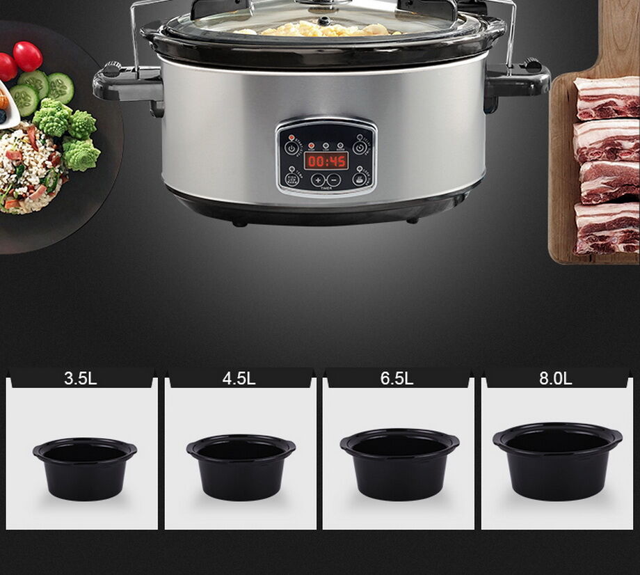 Digital Crock-pot 6.5 Quart Programmable Slow Cooker With Locking Lid ...