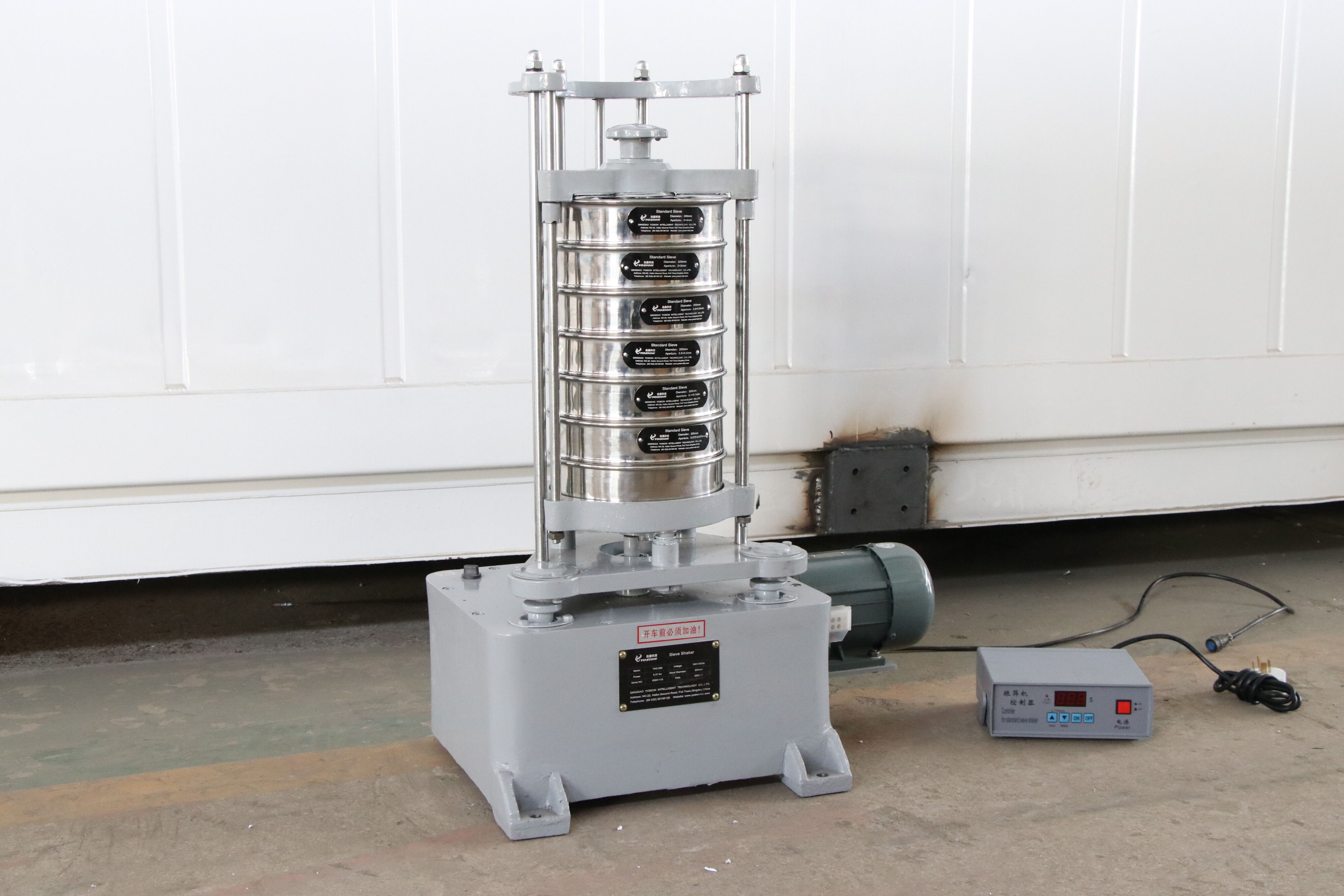 Digital Sieve Shaker With Large Rotation Range Jacketed Screens For ...