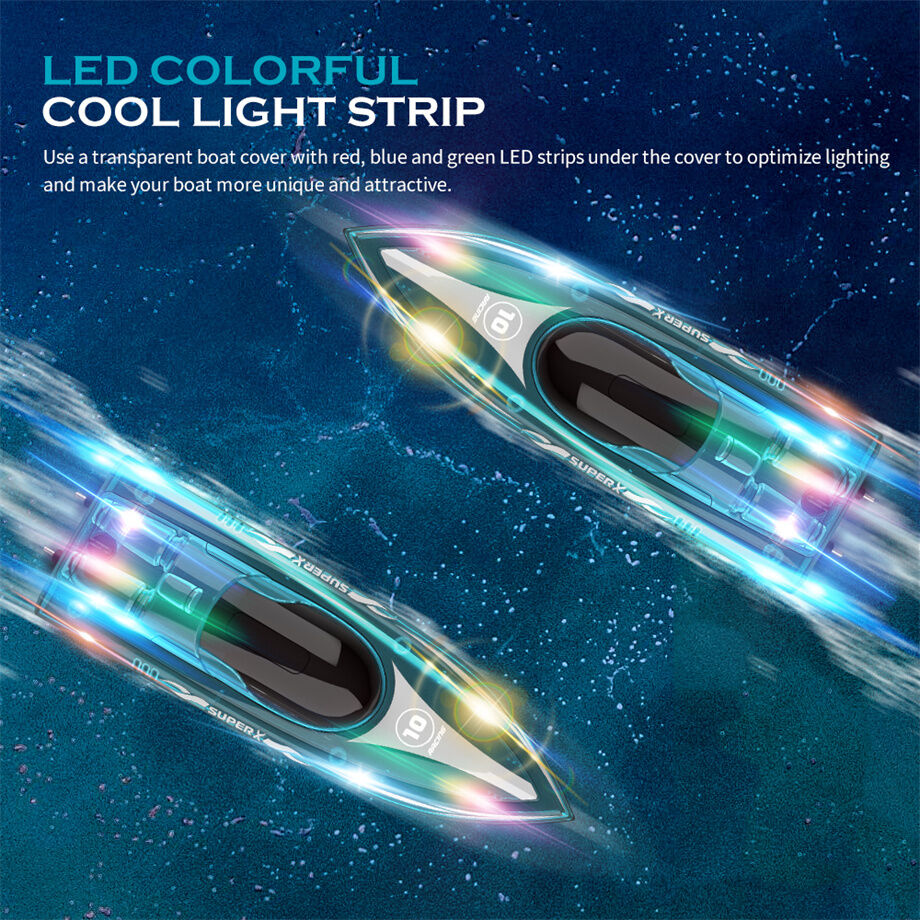 Buy China Wholesale Flytec V555 Glowing Rc Racing Boat High Speed Fast ...