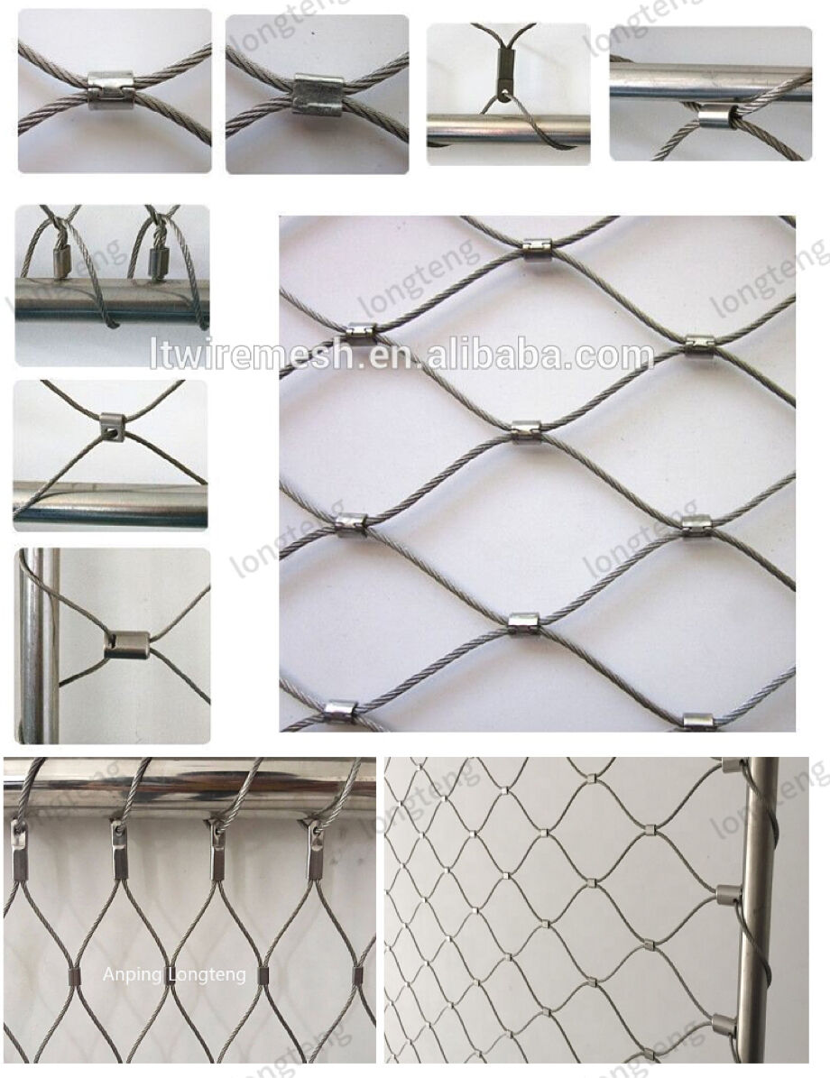Stainless Steel Wire Rope Mesh Cable Webnet For Balustrade Or Railing ...