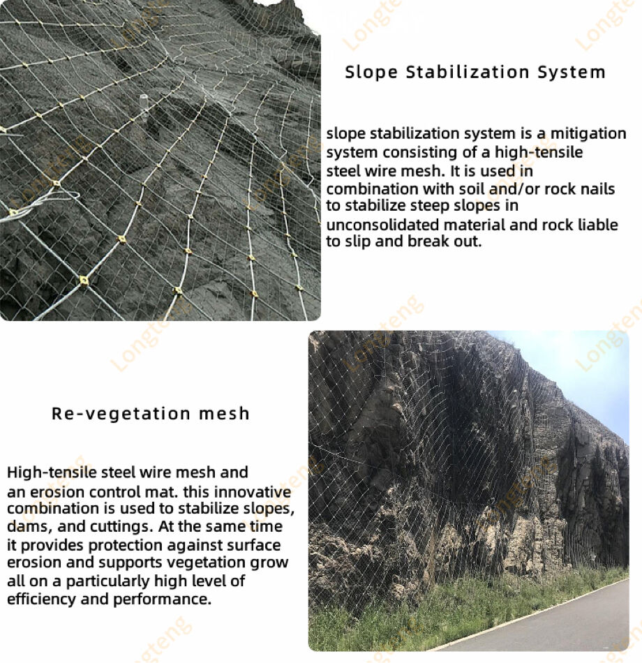 Customized Steel Wire Mesh Riverbank Stabilization Netting Diamond ...