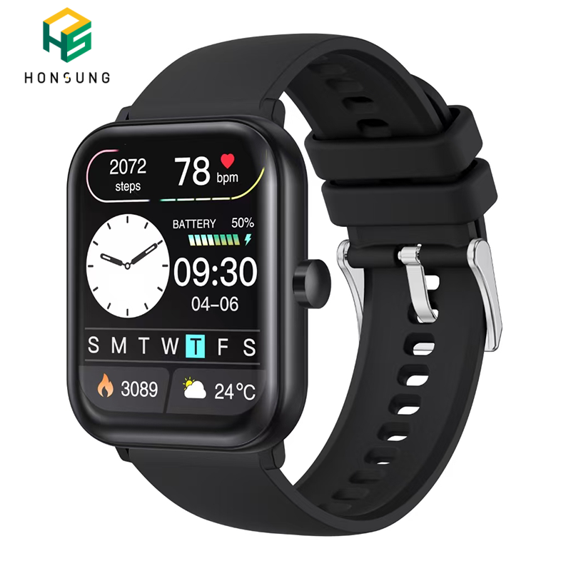 Honsung Supports Heart Rate Detection 260mah Smartwatch Blood Oxygen ...