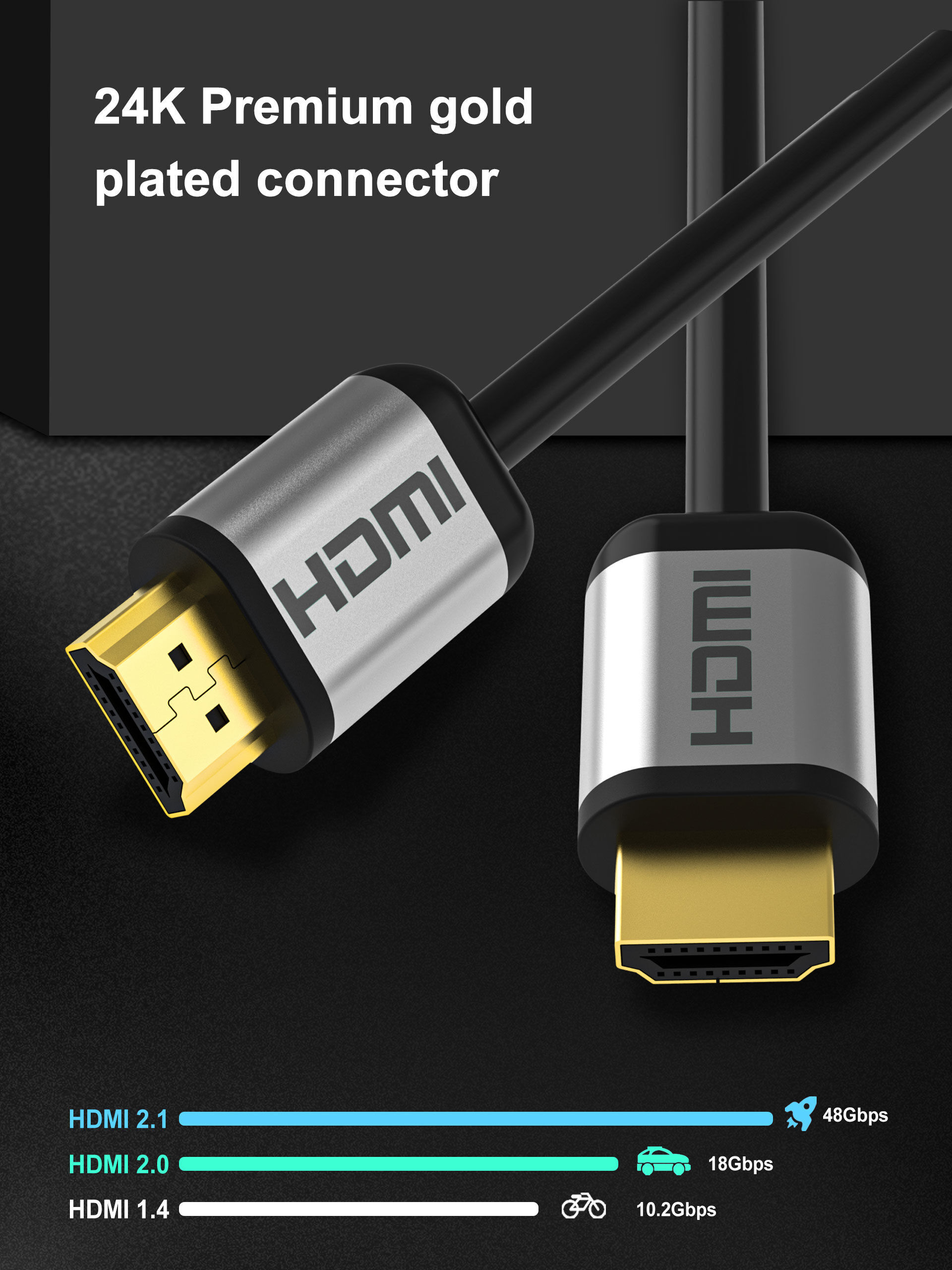 Bulk Buy China Wholesale Factory Price Manufact Gold Plated Hdmi Cable ...