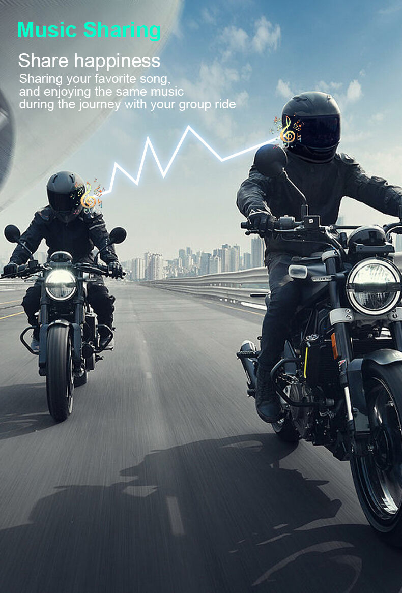 Motorcycle Intercom Helmet Headsets Wireless Bt Interphone Handsfree ...