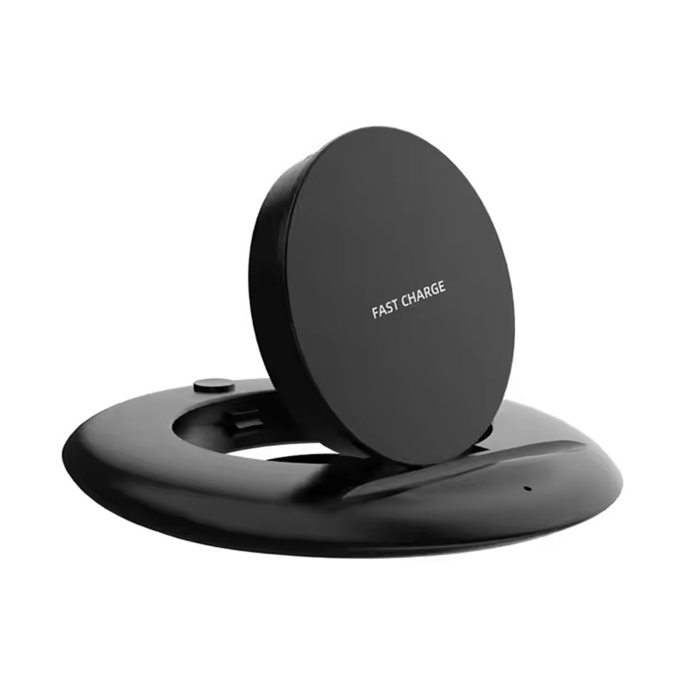 Foldable Desktop Multifunctional 15w Round Wireless Phone Charger Pad ...