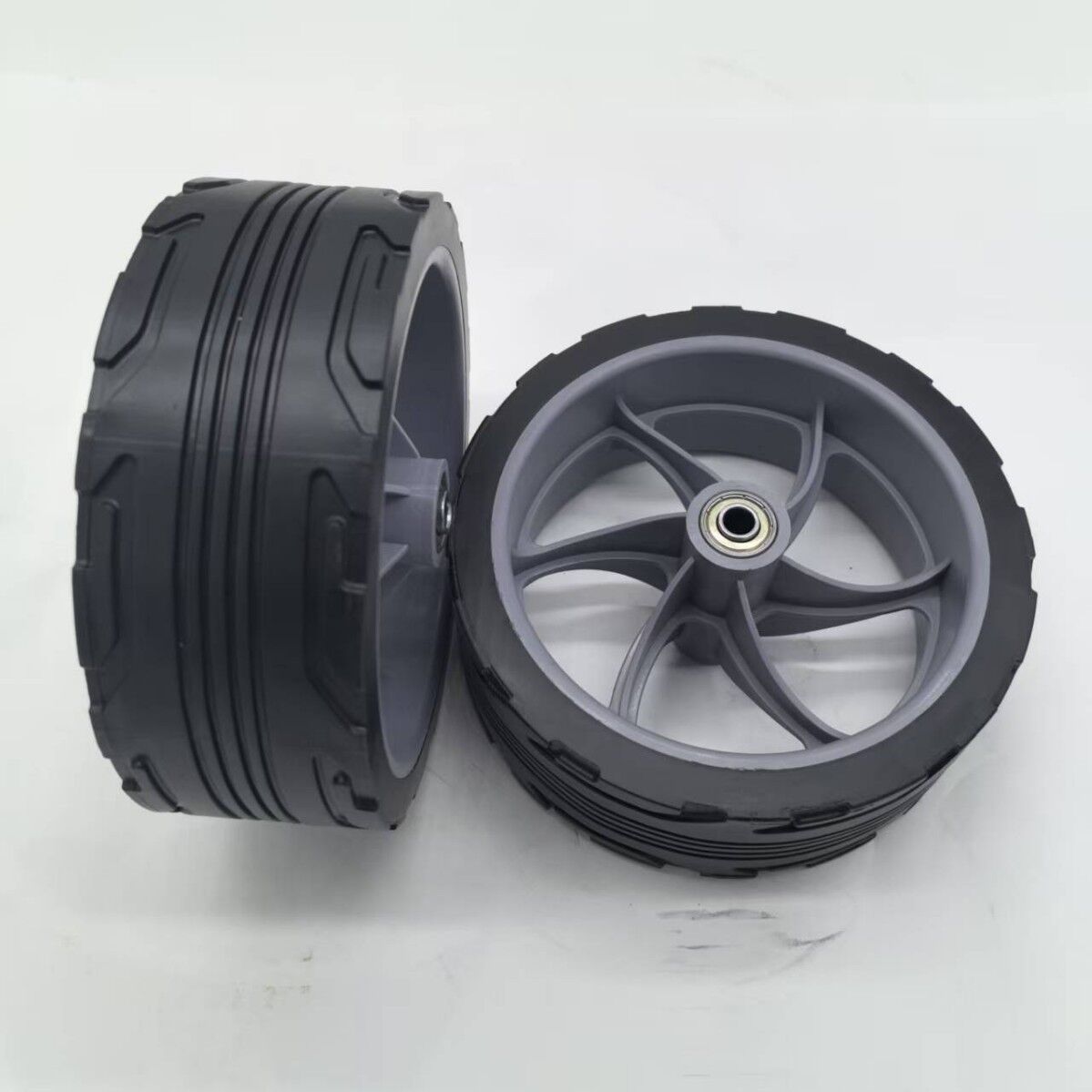 7x2 Inch Pvc Plastic Wheel Suitable For Handcart, Tool Cart, Folding ...