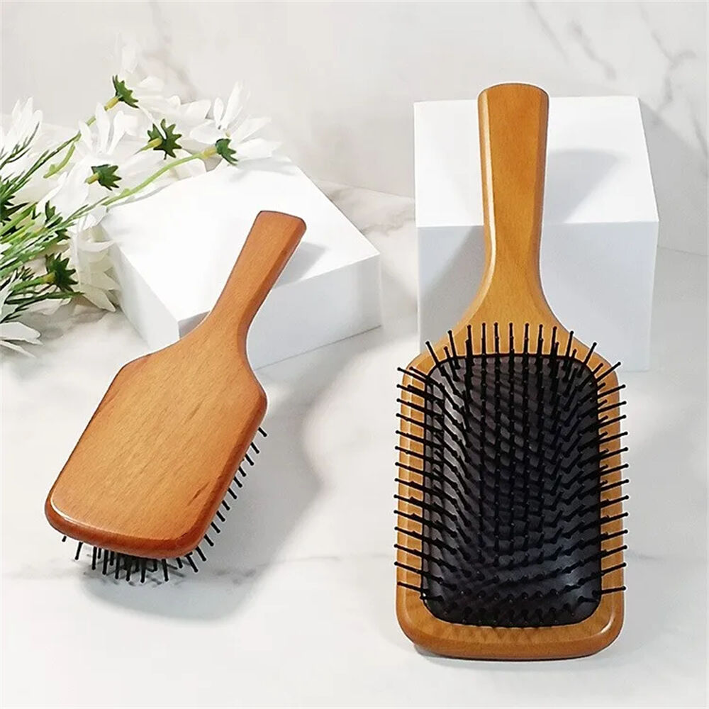 Factory Direct High Quality China Wholesale Women's Nylon Rectangle Hairbrush With Air Cushion ...