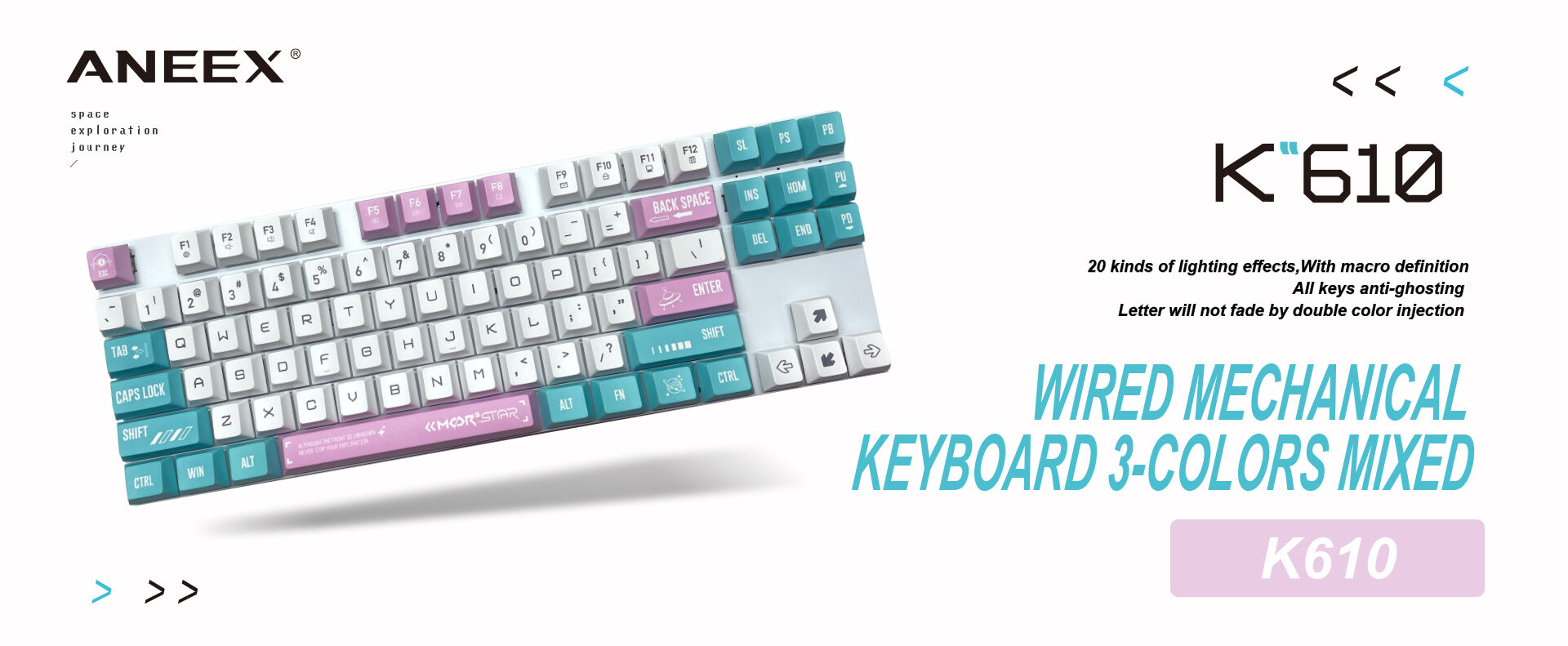 87 Key Wired Mechanical Keyboard Customizable/ Wireless Full Key No ...