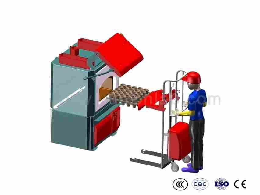 Hydraulic Crucible Loader Uniform Placement In Melting Furnace ...