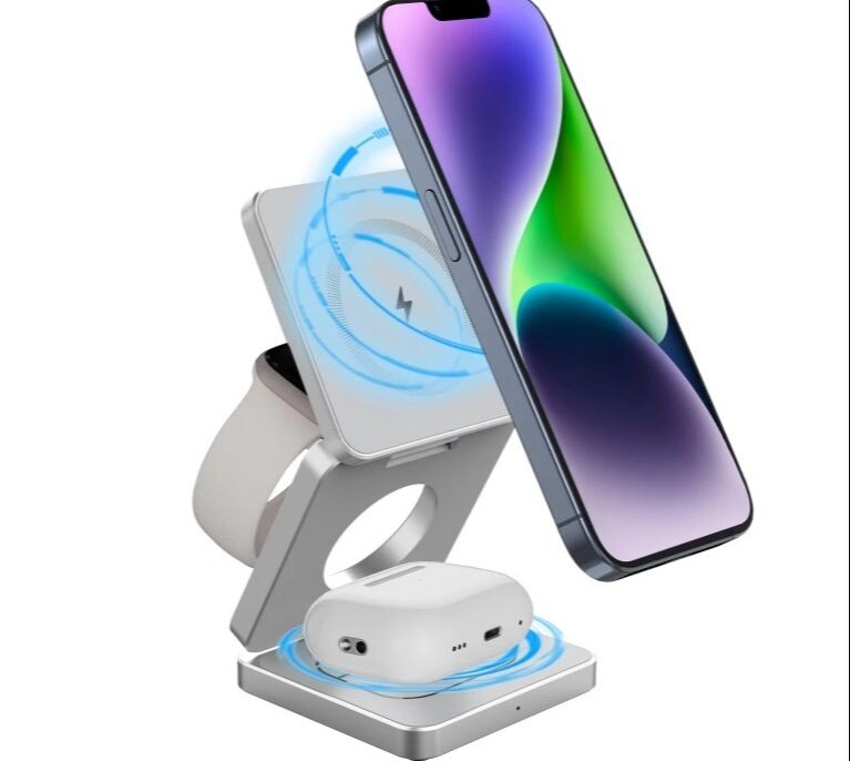 Multifunctional Magnetic Wireless Charging Folding Stand Fast Charging ...