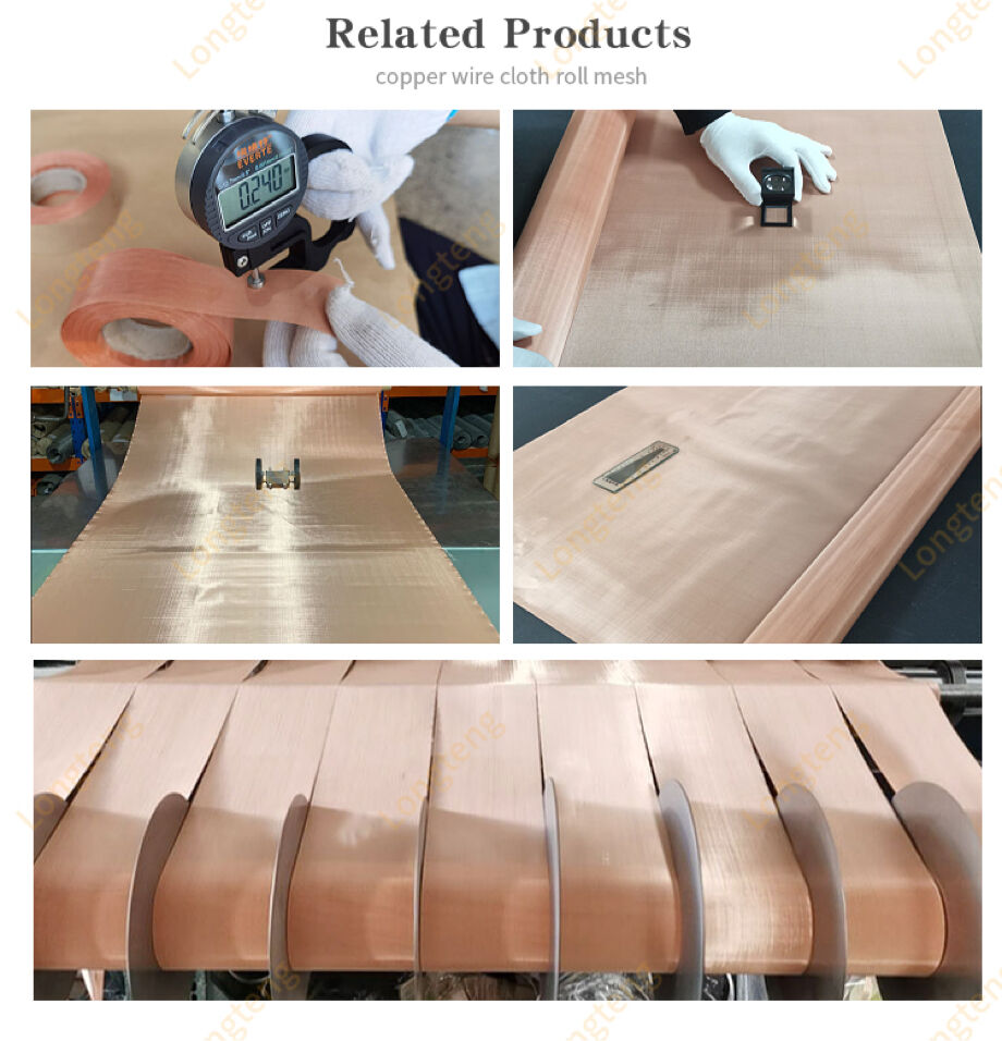 Customized 2-400 Mesh Ultra Fine Coppe Wire Mesh Roll Hard Copper Cloth ...