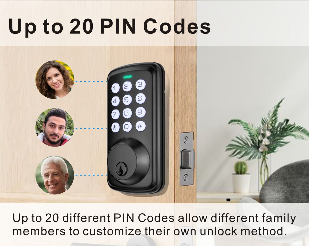 Keyless Door Lock/smart Deadbolt Smart Lock $35 - Wholesale China Smart ...