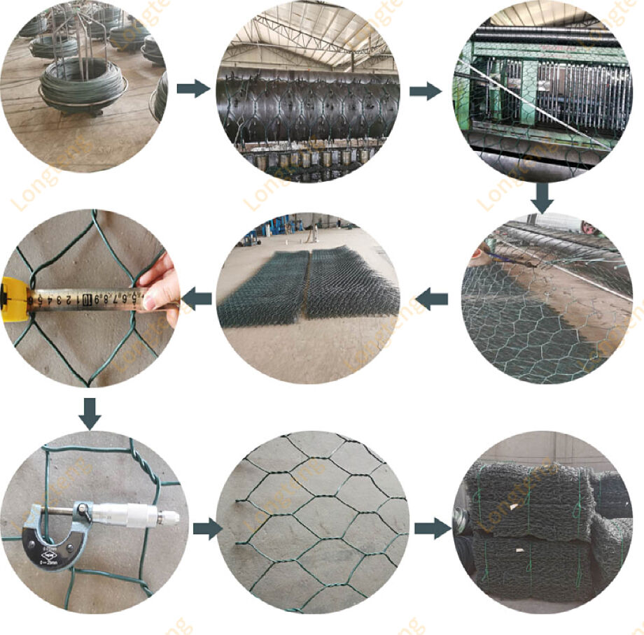 Easily Assembled Galvanized Steel Gabion Box Hexagonal Gabion Basket ...