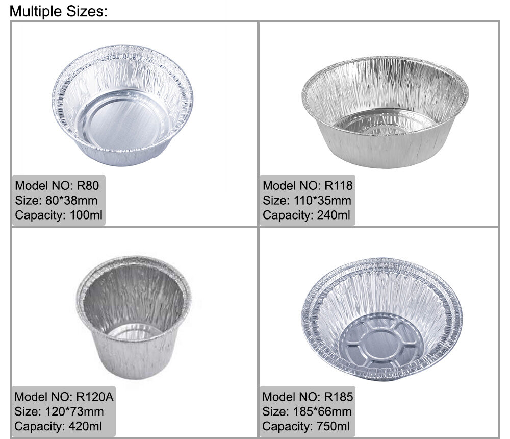 High Quality Disposable Fast Food Storage Aluminum Foil Baking ...