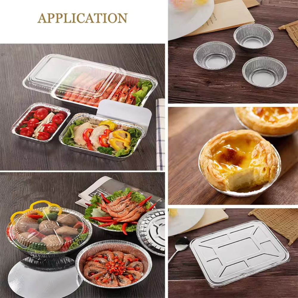 High Quality Disposable Fast Food Storage Aluminum Foil Baking ...