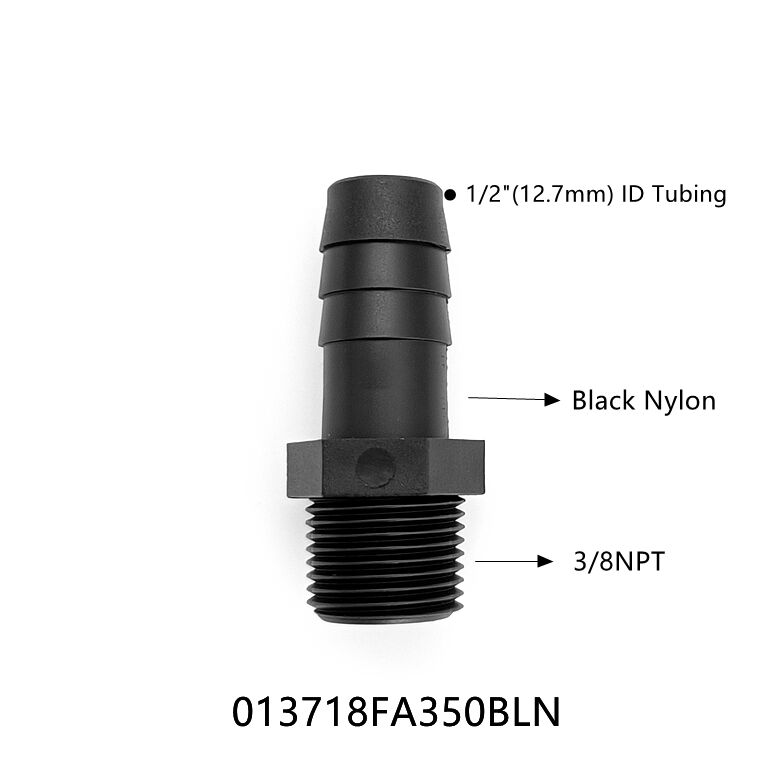 Buy China Wholesale Black Nylon 3/8"npt To 1/2" Hose Barb Straight Male ...