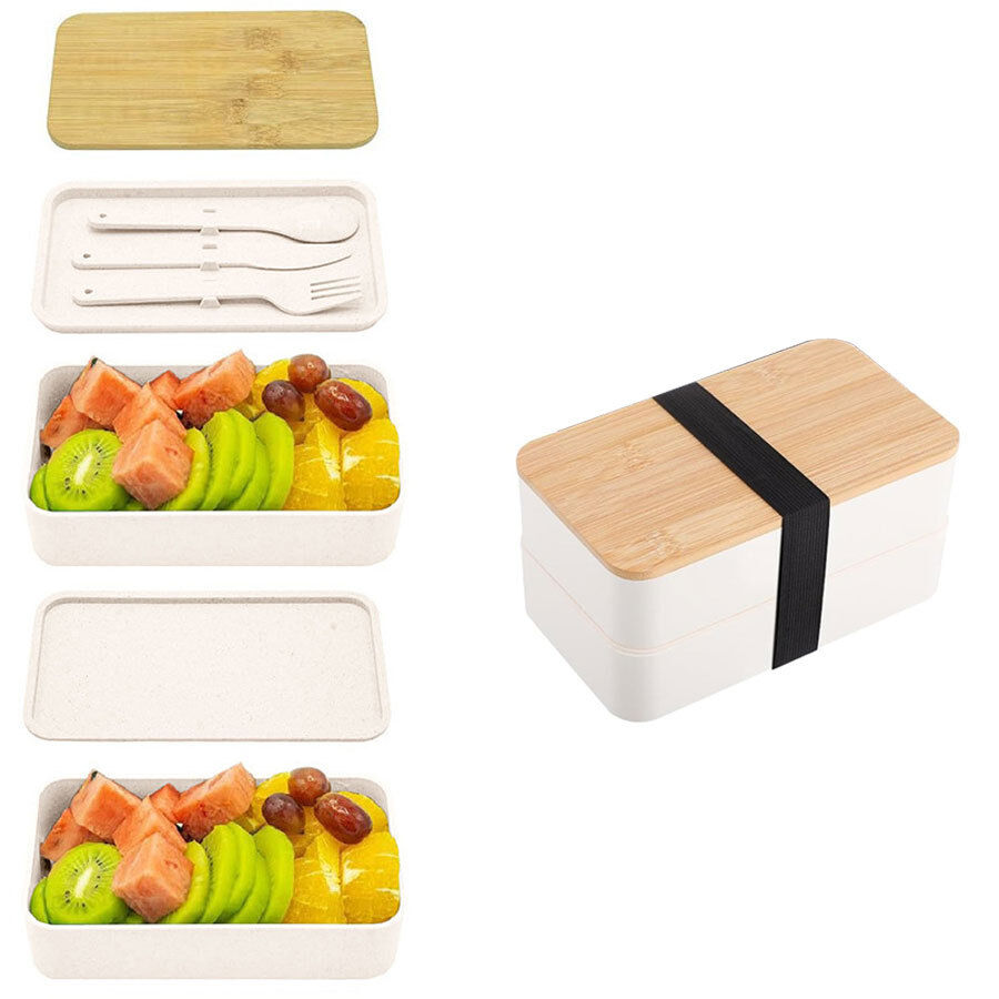 Manufacturer Japanese Style Wooden Lid Lunch Box Knife Fork Spoon ...