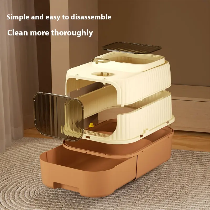 Oem/odm Automatic Cat Litter Pan Self Cleaning Cat Litter Box Extra ...