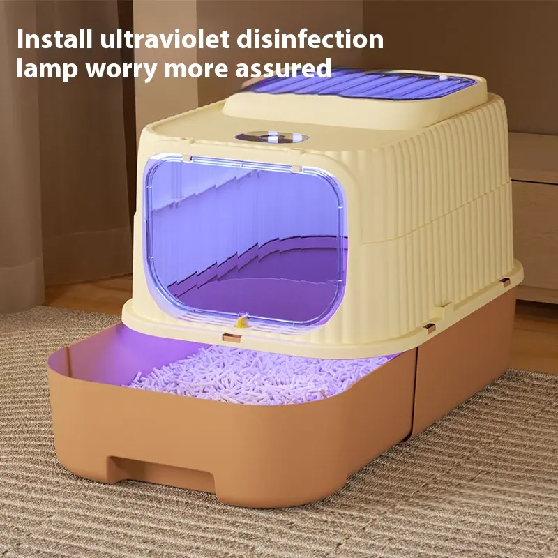 Oem/odm Automatic Cat Litter Pan Self Cleaning Cat Litter Box Extra ...