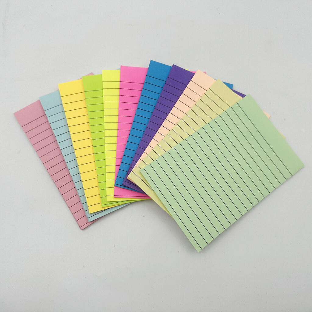 Lined Sticky Notes 4x6 In Post, Bright Post Stickies Colorful Big ...