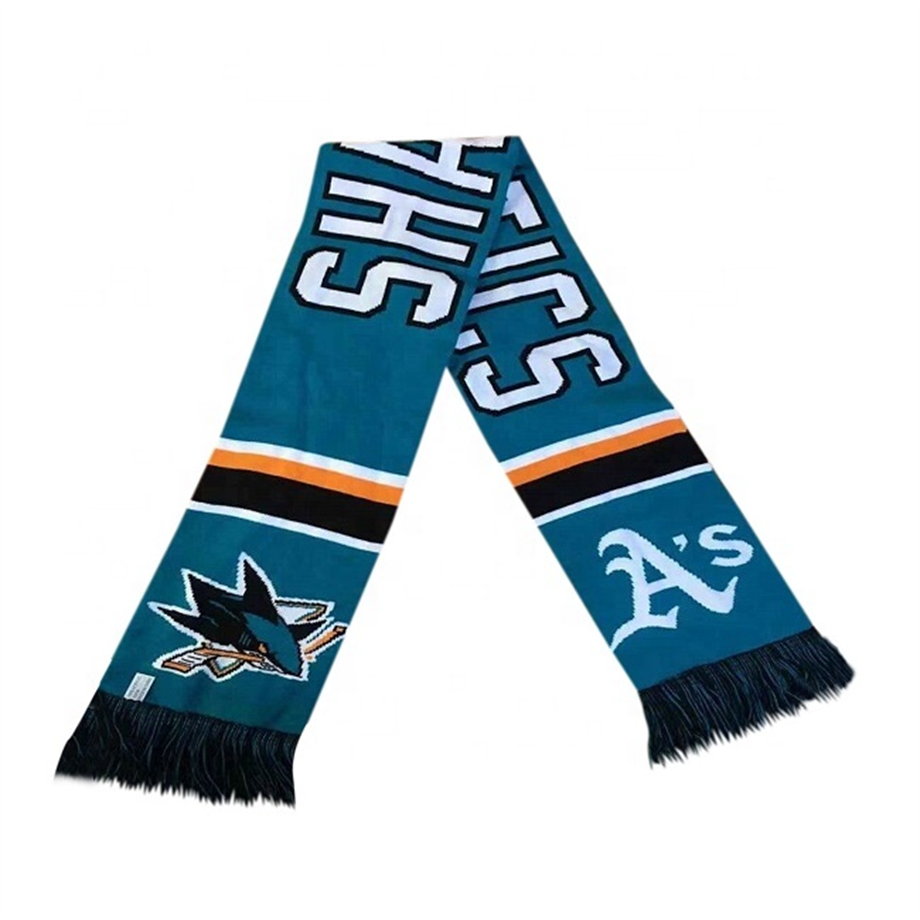 Bulk Buy China Wholesale Oem Custom Logo Team Scarves Acrylic Knitted ...