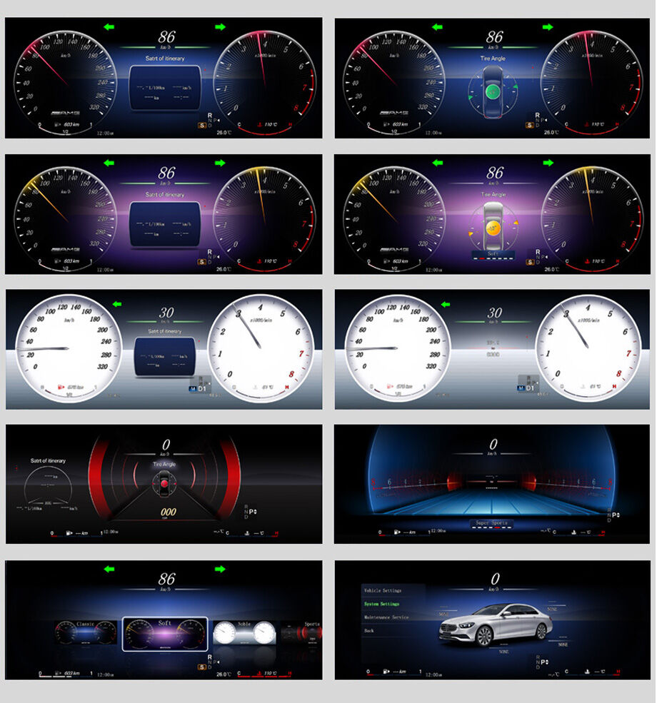 12.3 Inch Lcd Hd Screen Upgrade Digital Cluster For Mercedes A Class ...