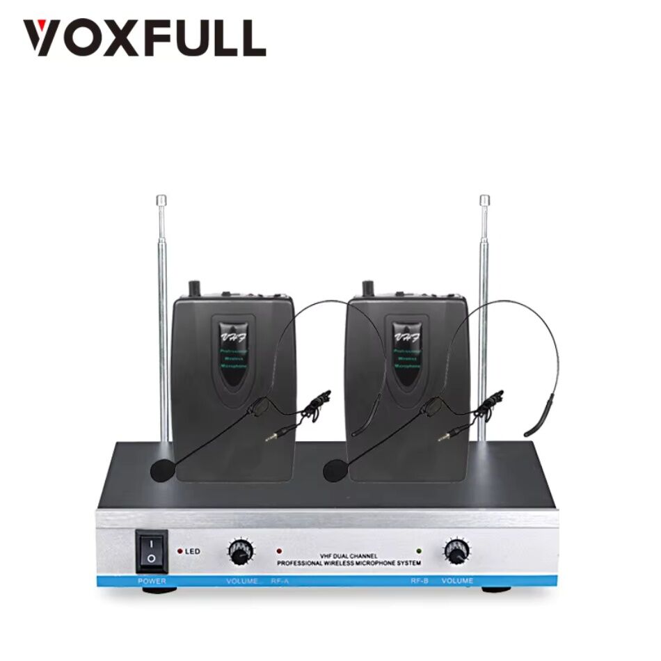 Voxfull Ws1260 Professional Vhf One Drags Two Microphone Wireless ...