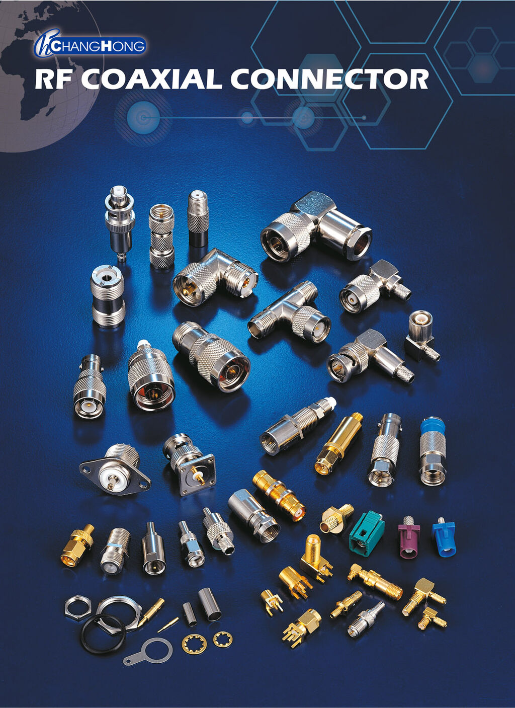 Rf Coaxial Connector Qma R/a Crimp For Rg58, Rf Coaxial Connector ...