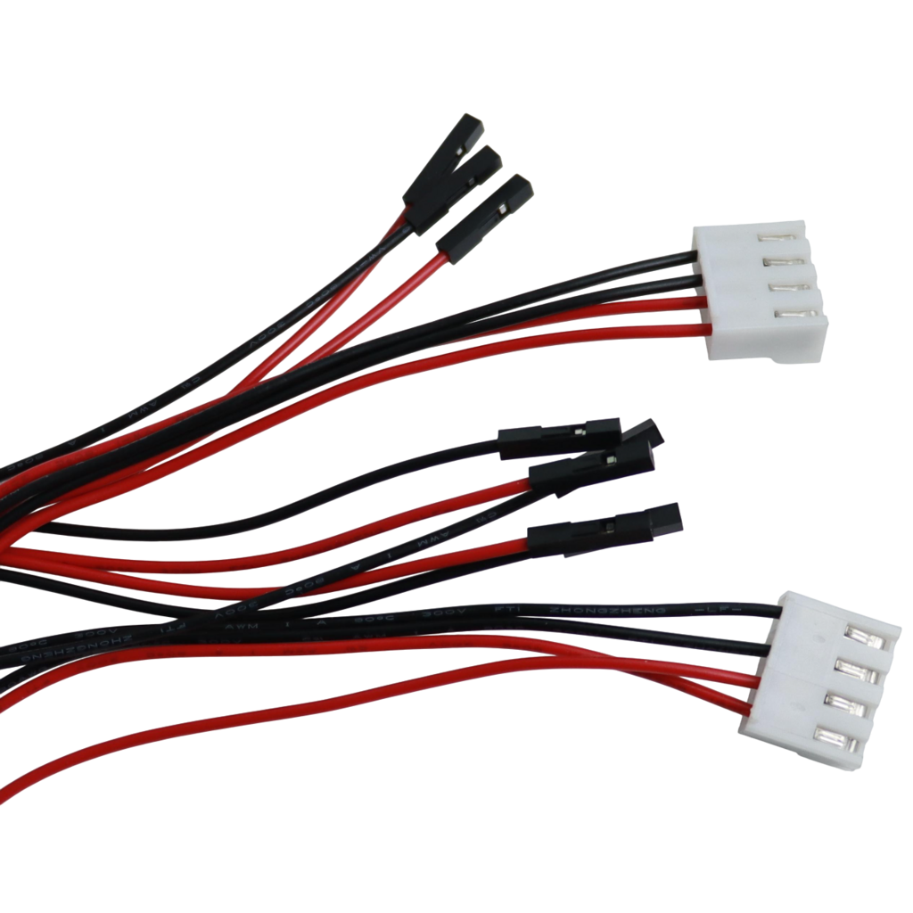 Vh 3.96mm Female Connect 4pin 2.54mm Female Connect 1pin Rubber Electric Custom Cable Assemble ...