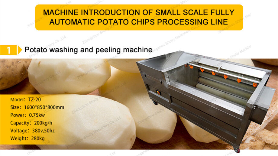 Automatic Potato Chips Production Line/industrial Potato Chips Making ...