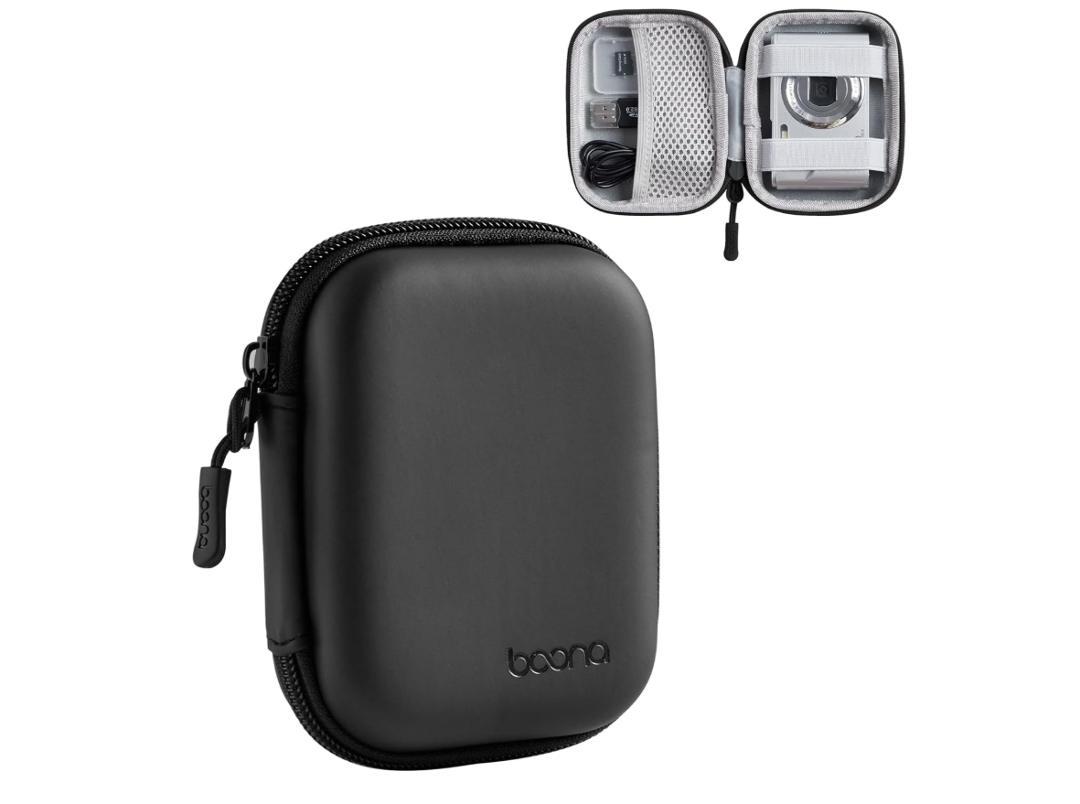Camera Case, Small Travel Compact Camera Holder With Mesh Pocket For ...