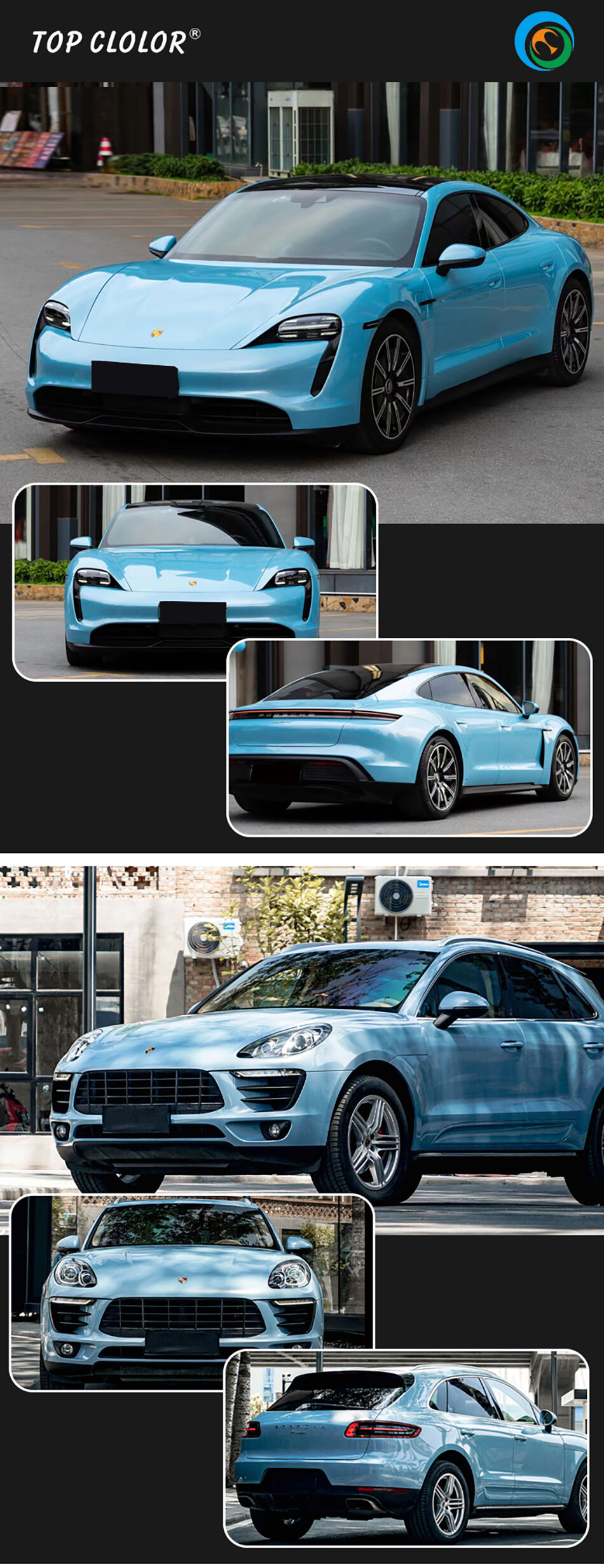 Factory Wholesale Metallic Texture Paint Ice Crystal Blue Car Wrapping ...