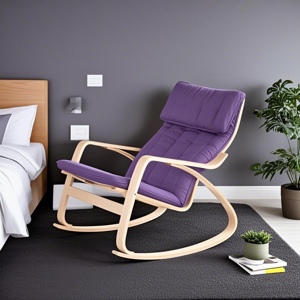 Modern Elegant Bentwood Rocking Chair For Chic Living Areas, Elegant ...