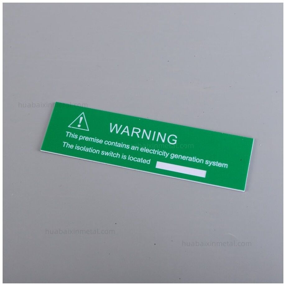 Huabaixin Factory-made Two-color Plate Engraving Electrical Signage ...