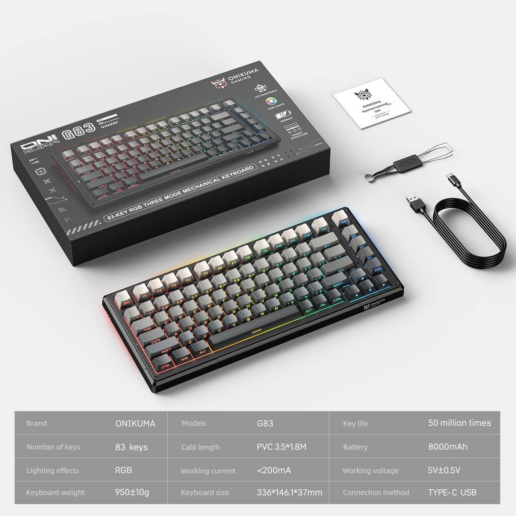 Factory Direct High Quality China Wholesale Onikuma 2025 New G83 Tri ...