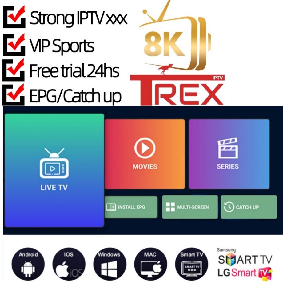 Factory Direct High Quality China Wholesale Best Strong 8k Iptv Server Trex Iptv 4k Ott Tivione ...
