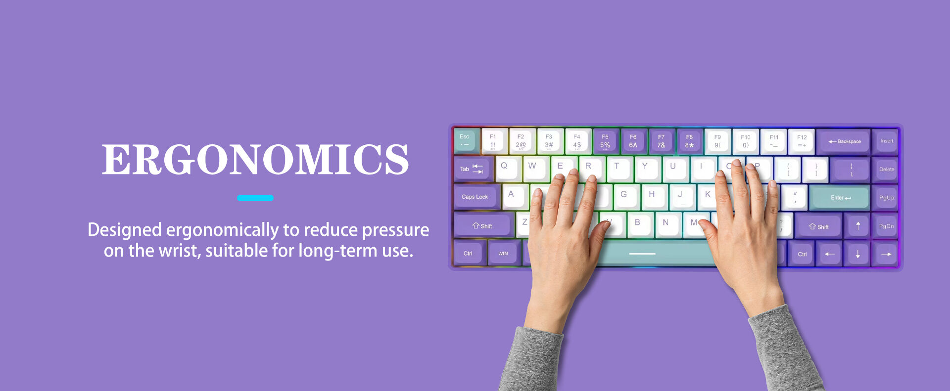 Buy China Wholesale 68key Wireless Mechanical Gaming Keyboard With Full ...