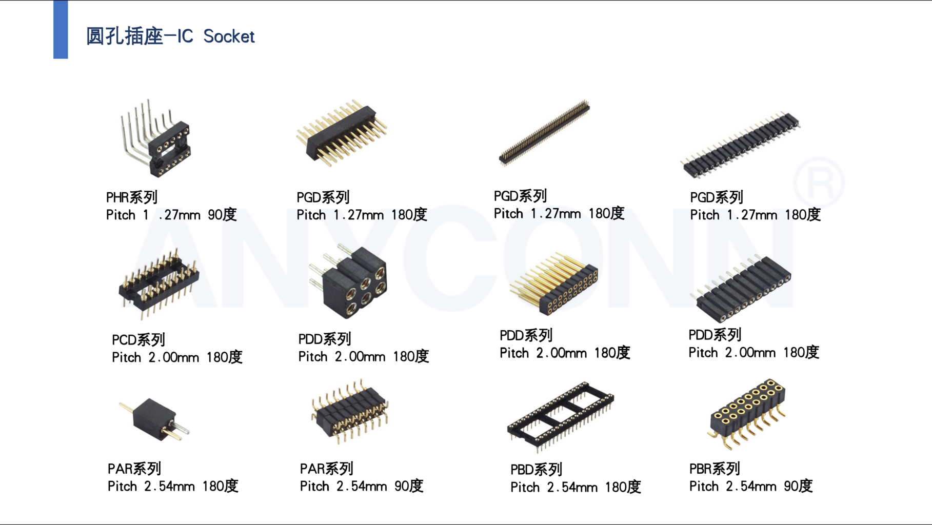Ph2.0 Machine Pin Ic Socket Dip Straight Dual Row Round Pin Header Pcb Mounted Electronics ...