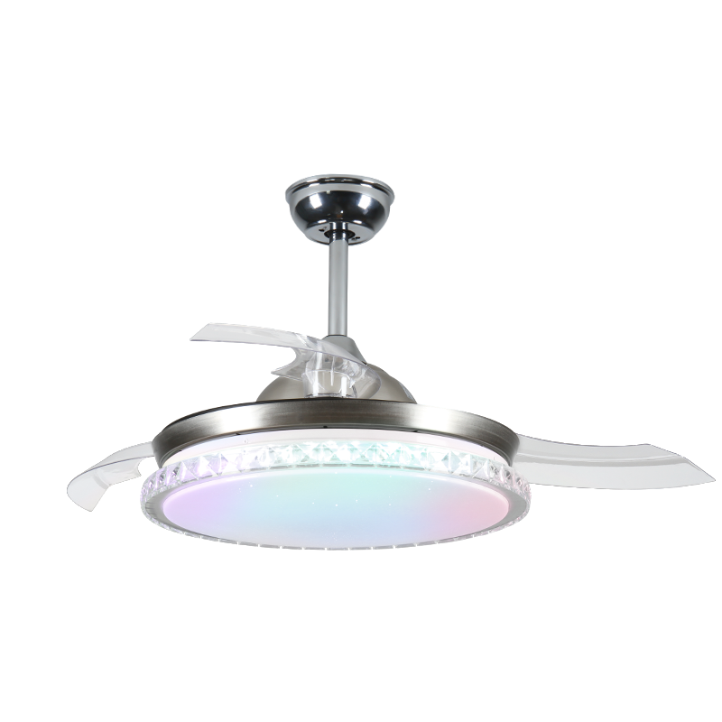 Ceiling Fan With Led Light, Custom Liangte 42 Chandelier 4 Abs Blades ...