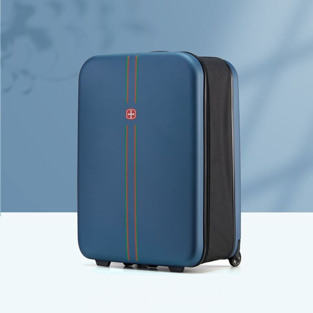 Collapsible Suitcase Fully Foldable Luggage Hardshell Carry-on Rolling ...