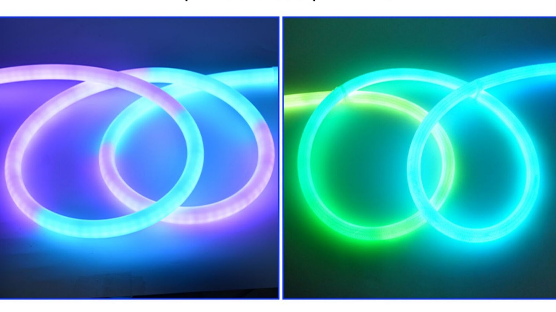 Round D40 D50 360 Flexible Double Pcb 30w/m Strip 5v 12v 24v Digital ...