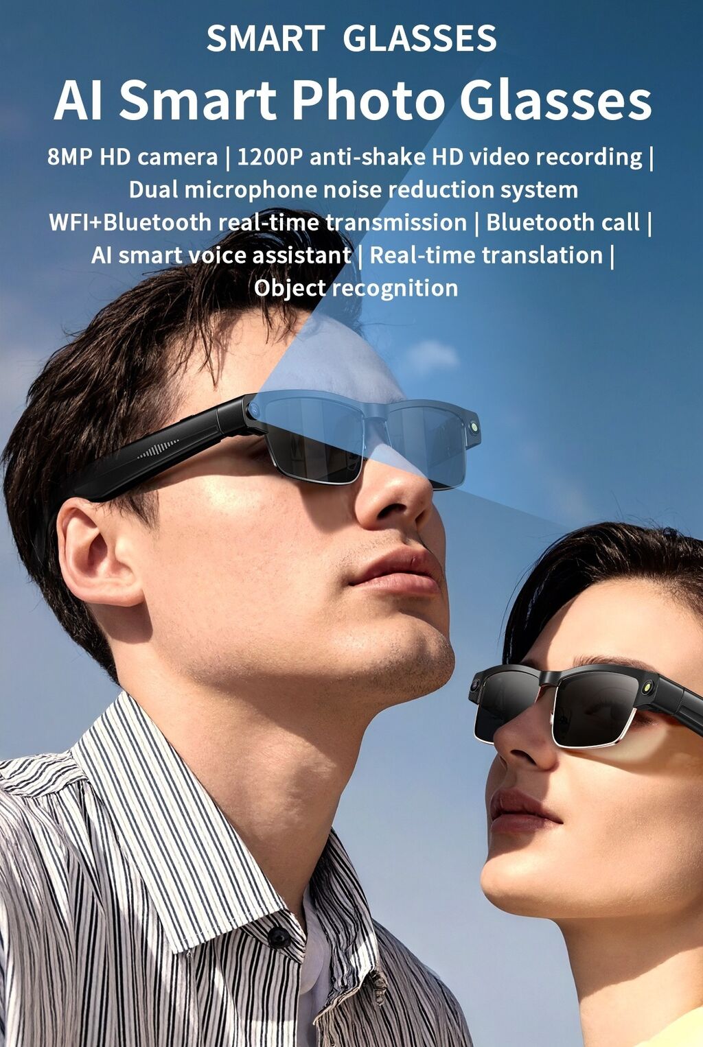 Bulk Buy China Wholesale Factory Ai Smart Photo Glasses 8mp High ...