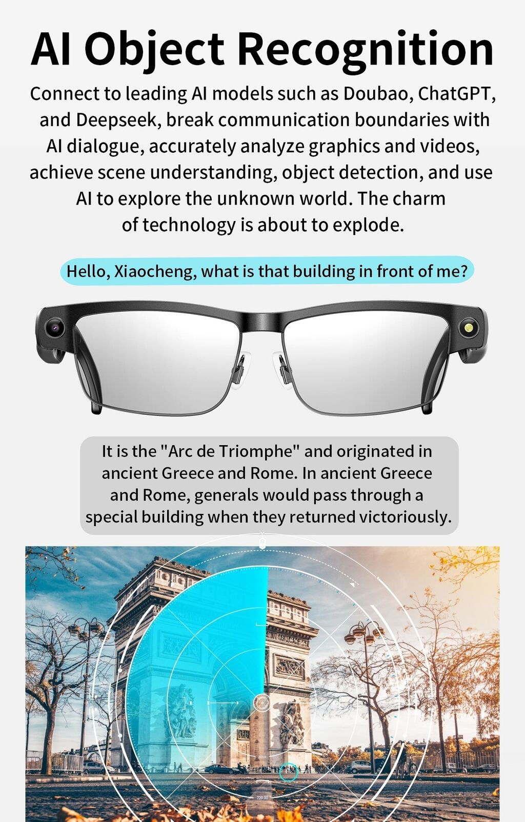 Bulk Buy China Wholesale Factory Ai Smart Photo Glasses 8mp High ...