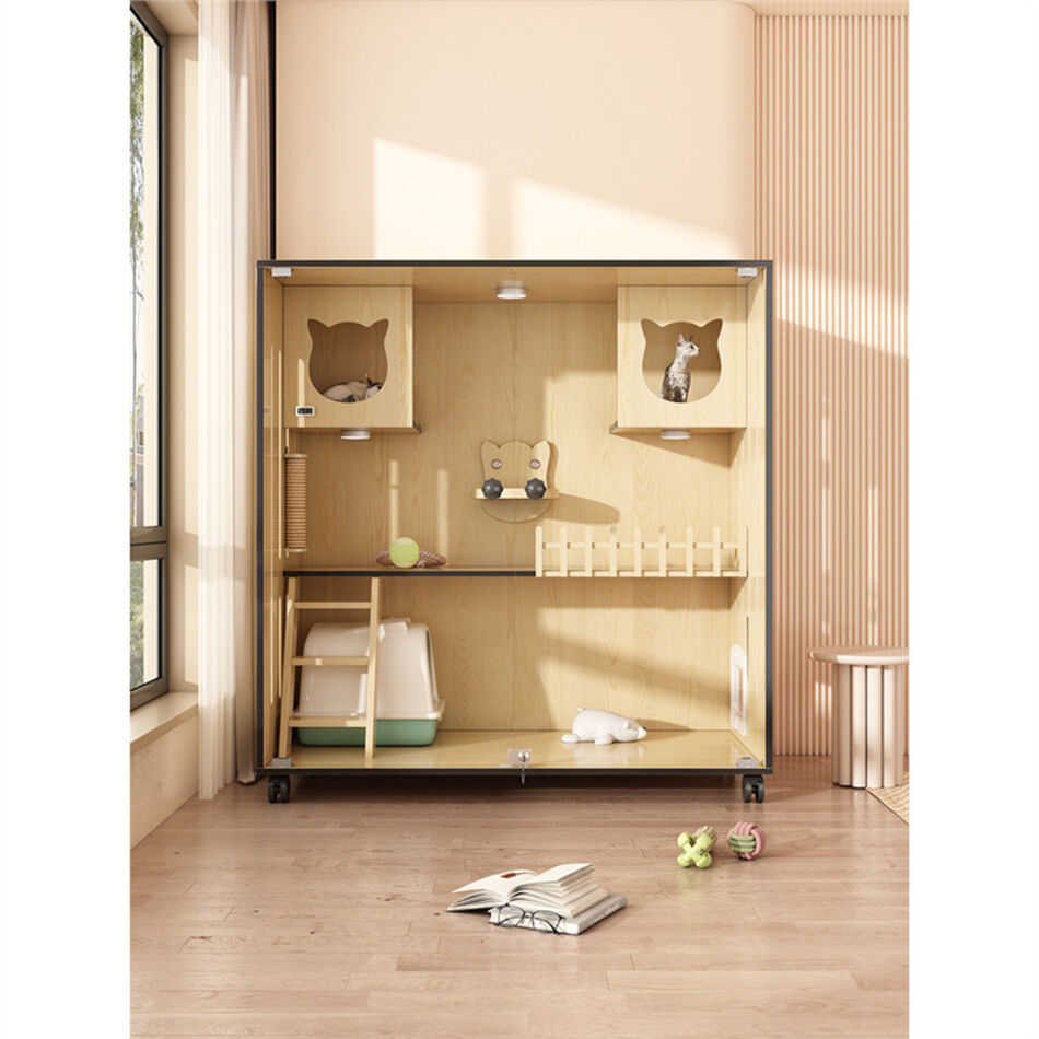 Cat Villa Cat Cage Household Cat House Cattery Indoor Cat Bed Free ...