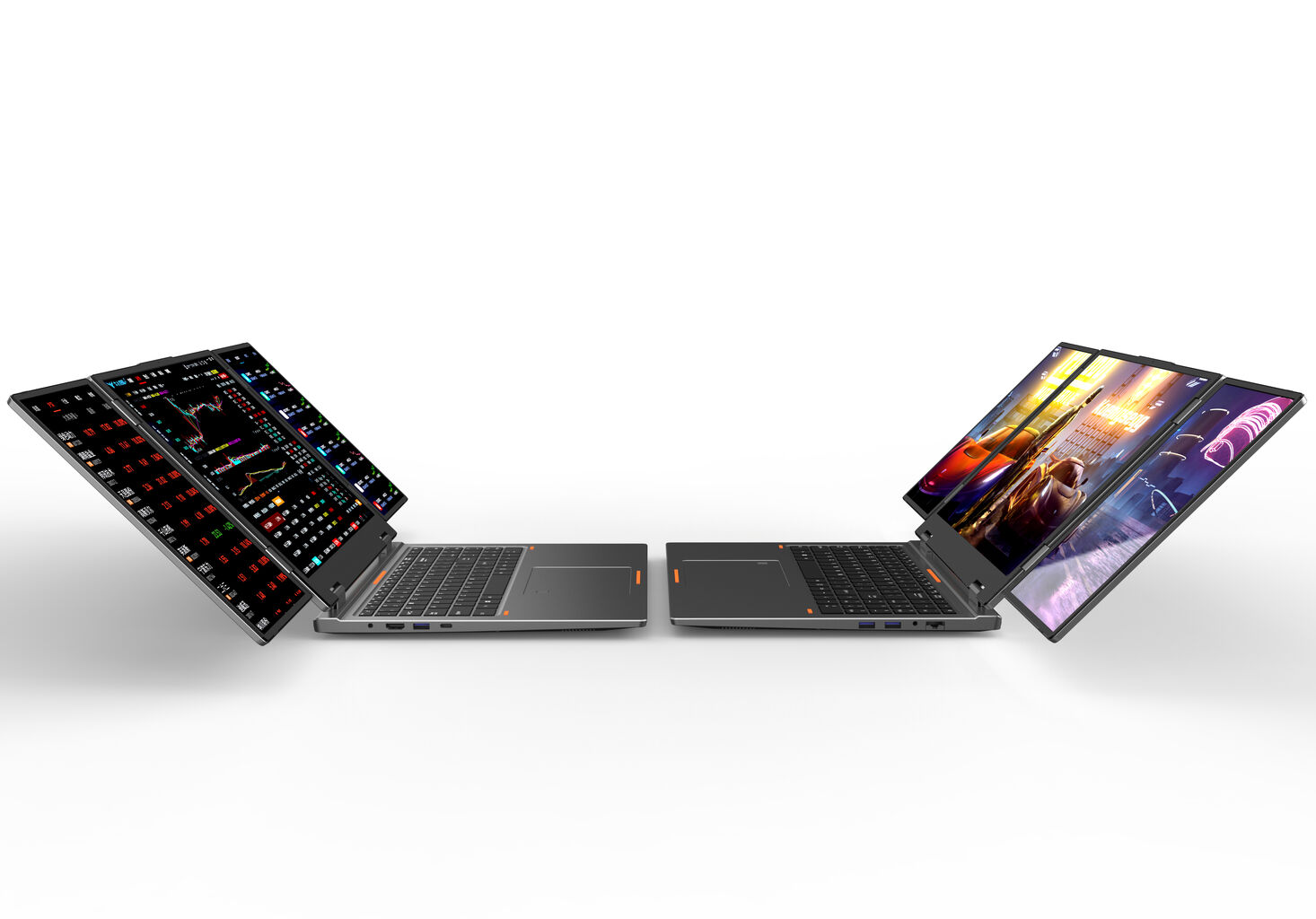 Hot Sale Dual Screen Touch Laptops Win 11 360 Flip Gaming Notebook Pc ...